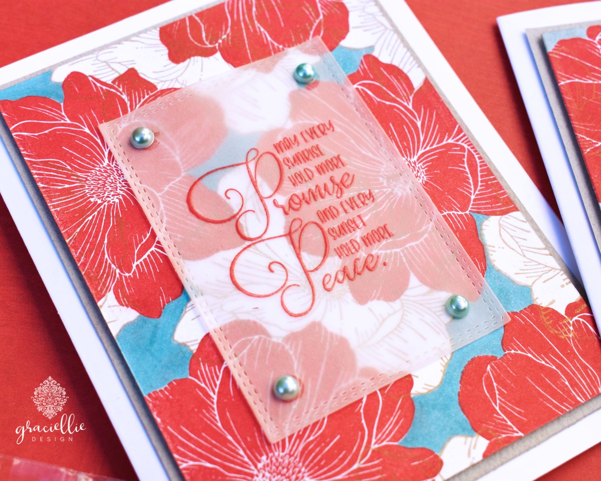 Layering Solid and Detailed Rubber Stamps with Magnolia Flowers by ...