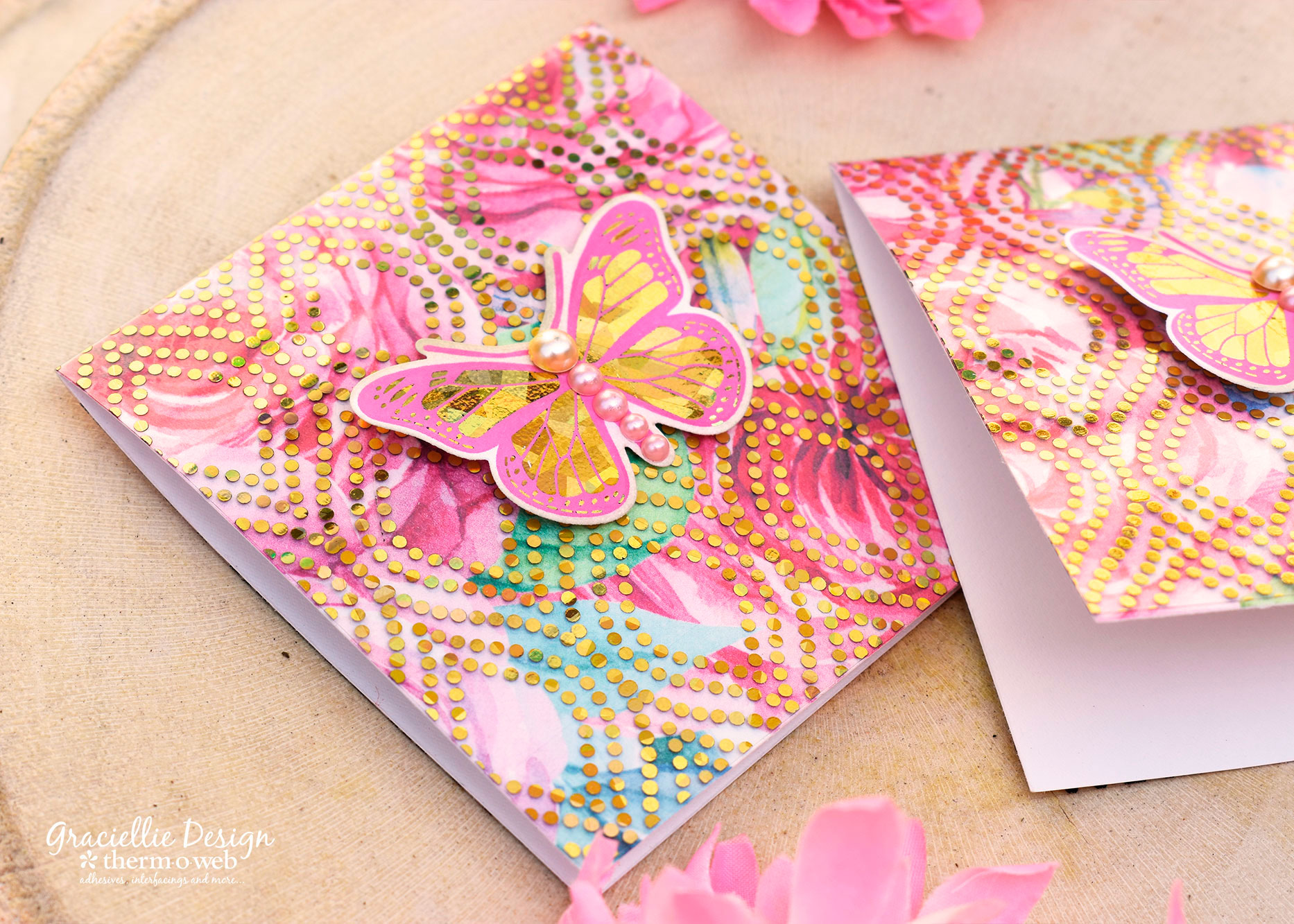 Quick -yet beautiful- Acetate Cards using Deco Foil Clear Toner Sheets ...