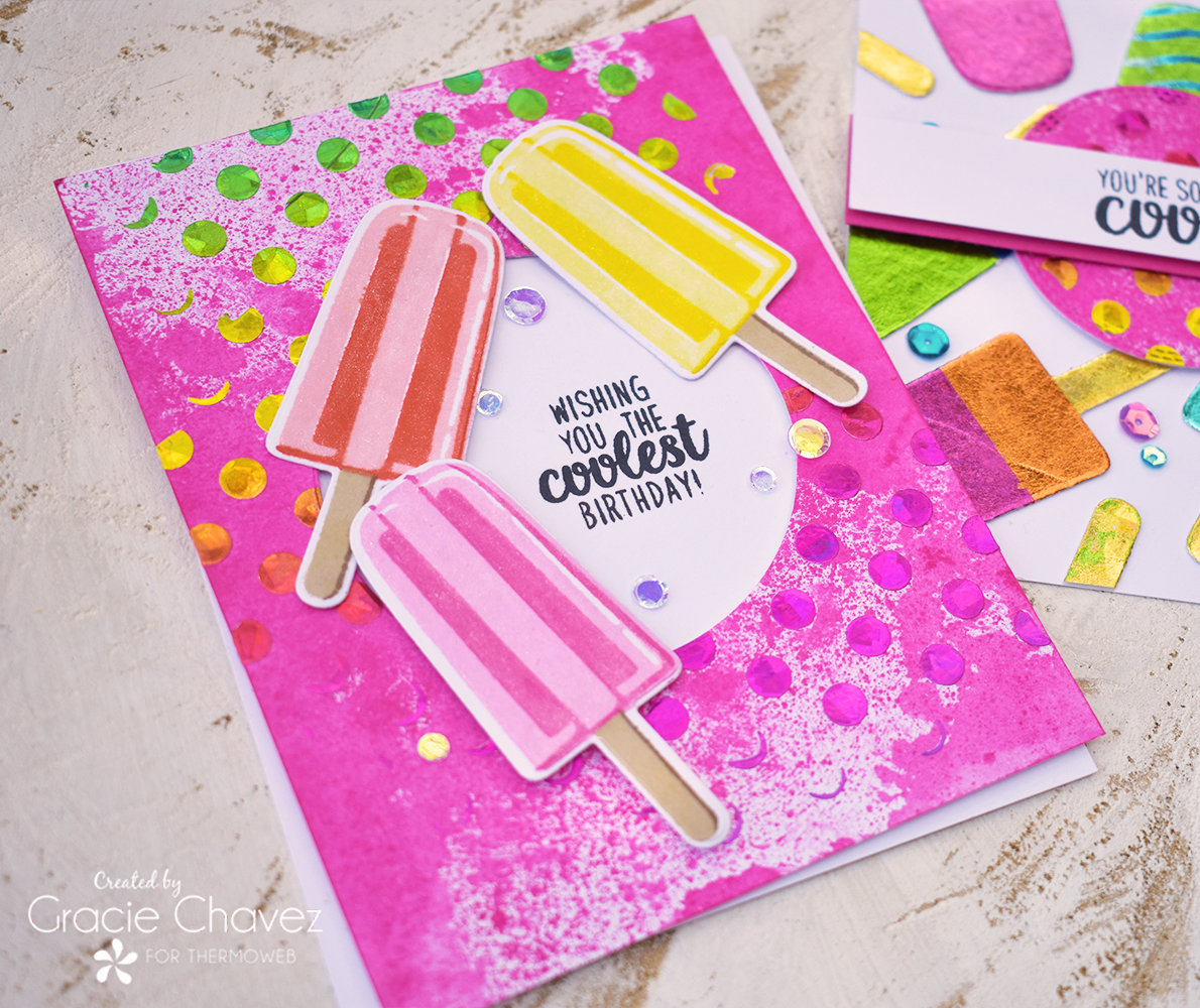 Video Tutorial: Perfect Popsicles Deco Foil Cards – Graciellie Design